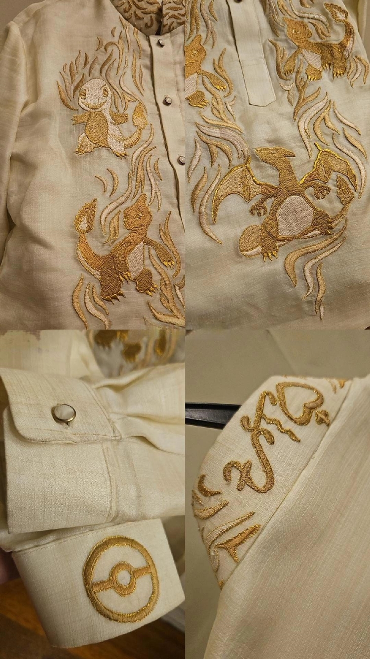 Charmander Evolution-Inspired Bespoke Barong Wows Netizens | Newspapers