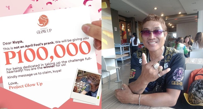 Ramil Albano to Receive P100K from Project Glow Up After Taragis Tattoo ...