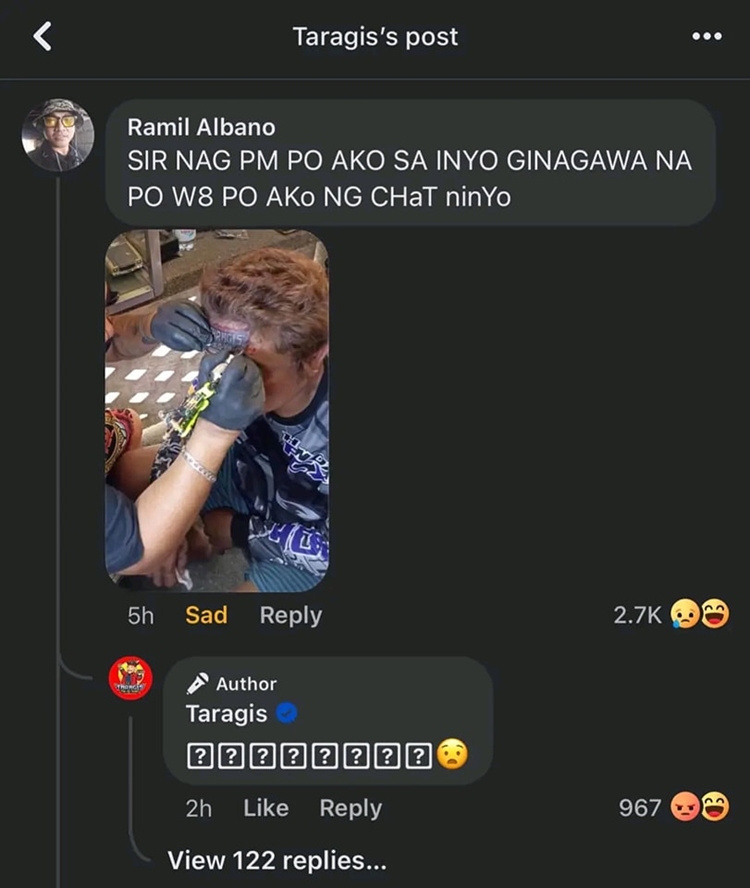 Taragis Takoyaki Receives Backlash Over Forehead Tattoo April Fools ...