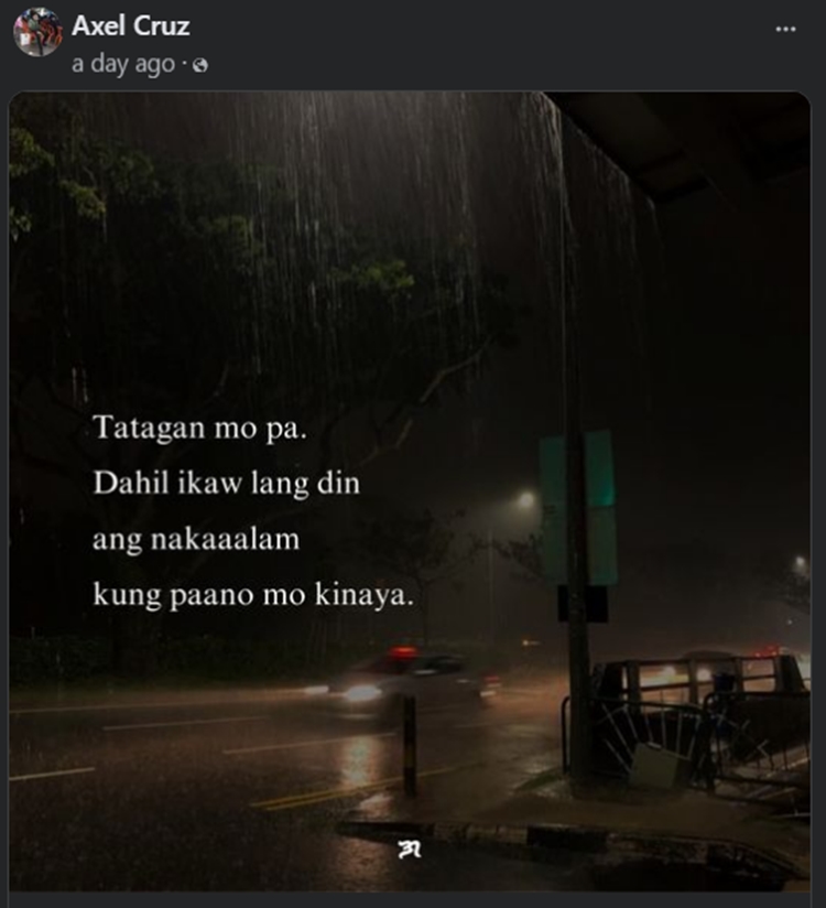 Axel Cruz Receives Support After Posting Quotes Amid Vice Ganda's ...