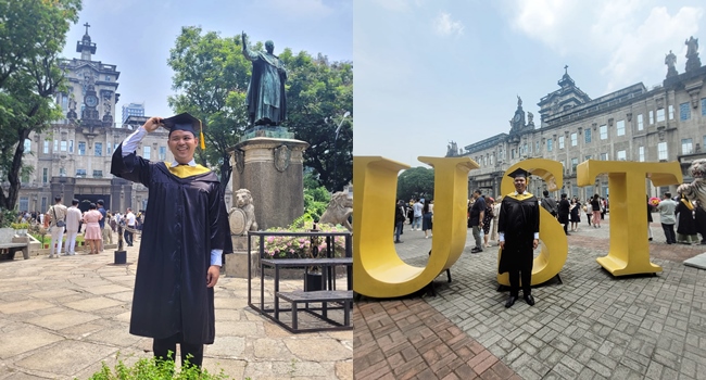 Blind College Student Graduates From the University of Santo Tomas (UST ...