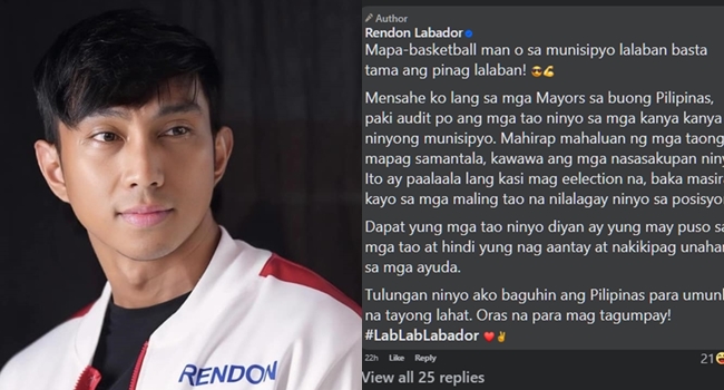 Rendon Labador to Mayors in the Philippines: "Tulungan ninyo ako ...