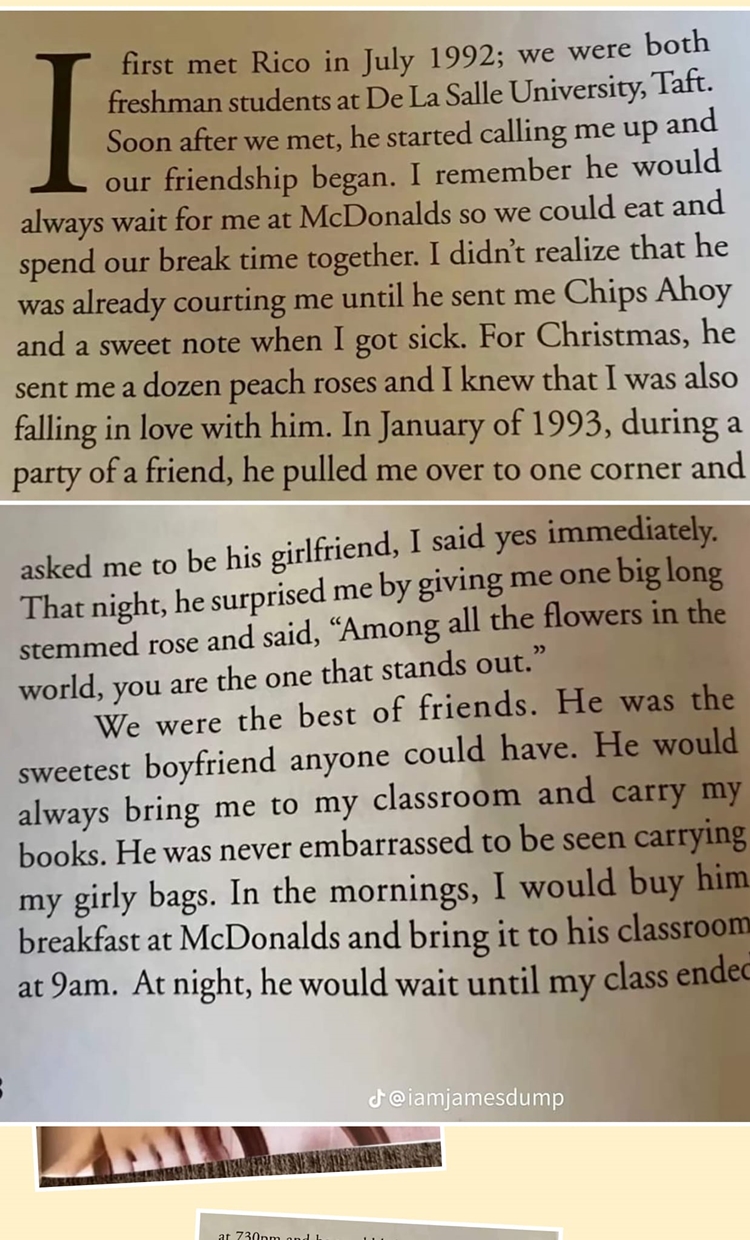 Rico Yan's First Love Tricia Sandejas Shares Their Story | Newspapers