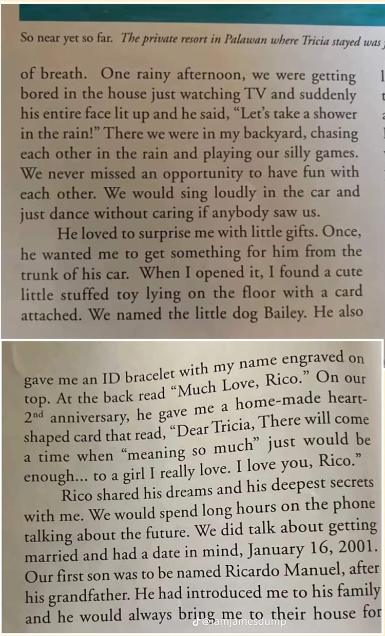 Rico Yan's First Love Tricia Sandejas Shares Their Story | Newspapers