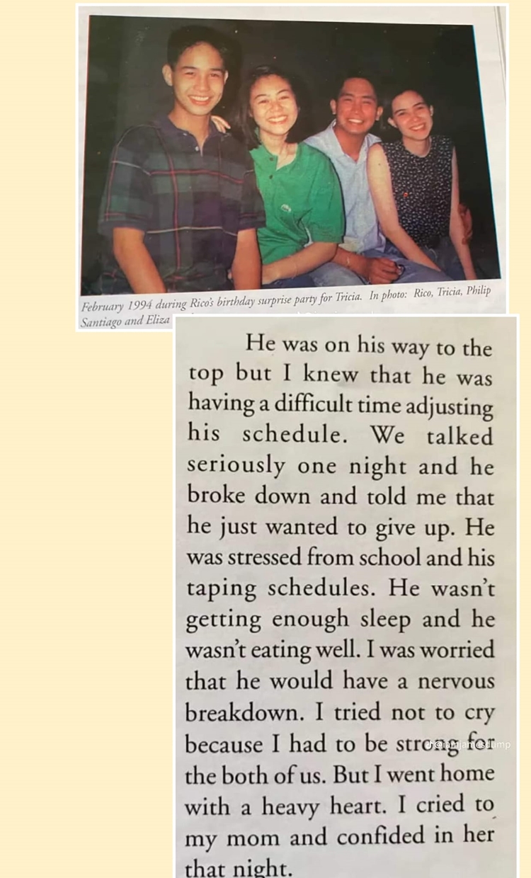 Rico Yan's First Love Tricia Sandejas Shares Their Story | Newspapers