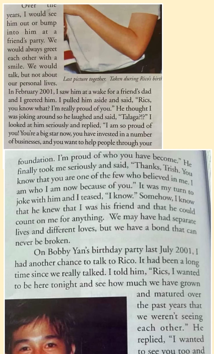 Rico Yan's First Love Tricia Sandejas Shares Their Story | Newspapers