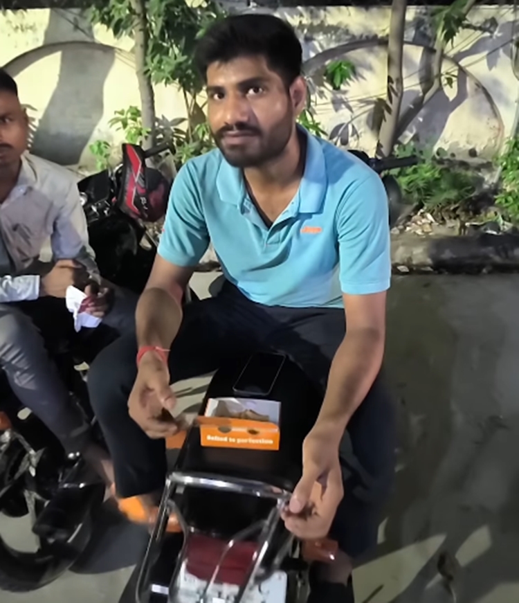 Customer Shocked as Delivery Rider Eats His Order | Newspapers