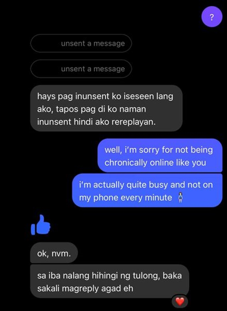Netizen's Post About Unsent Messages When Not Replied to Immediately ...