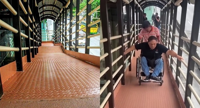 PWD Ramp Along EDSA Busway Faces Backlash for Steepness | Newspapers