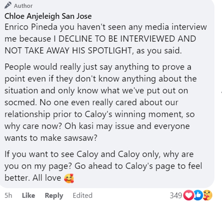 Chloe San Jose Reacts to 'Stealing' the Spotlight from Carlos Yulo ...