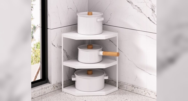 SHOPEE BUDOL FINDS - Corner Pot Storage Rack (Features, Specs & Price ...