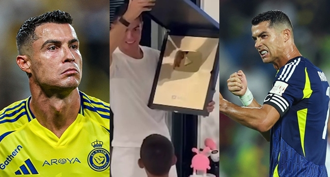 Cristiano Ronaldo Gets Gold Play Button on the Same Day He Launched His ...