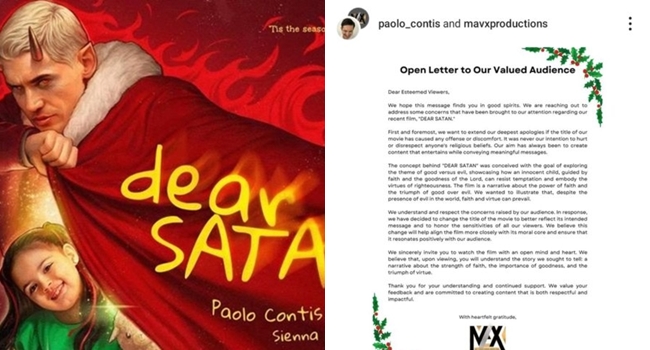 Paolo Contis' “Dear Satan” Movie Title to Be Changed Following Criticism | Newspapers