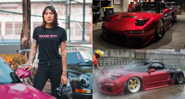 Angie Mead King's Acura NSX Caught Fire Along SLEX | Newspapers