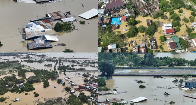 Drone Shots Capture Widespread Flooding Across Cagayan Today | Newspapers