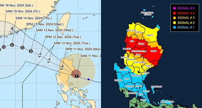 PAGASA: Typhoon Nika 8 AM Update (November 11, 2024) | Newspapers