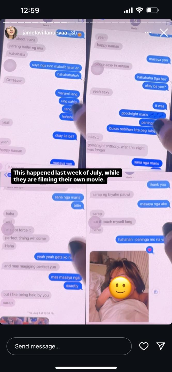 Anthony Jennings' Ex-Girlfriend Jamela Villanueva Posts Alleged "Betrayal" by Actor w/ Maris ...