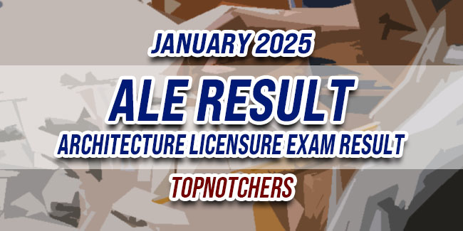 ALE Result January 2025 TOPNOTCHERS | Newspapers