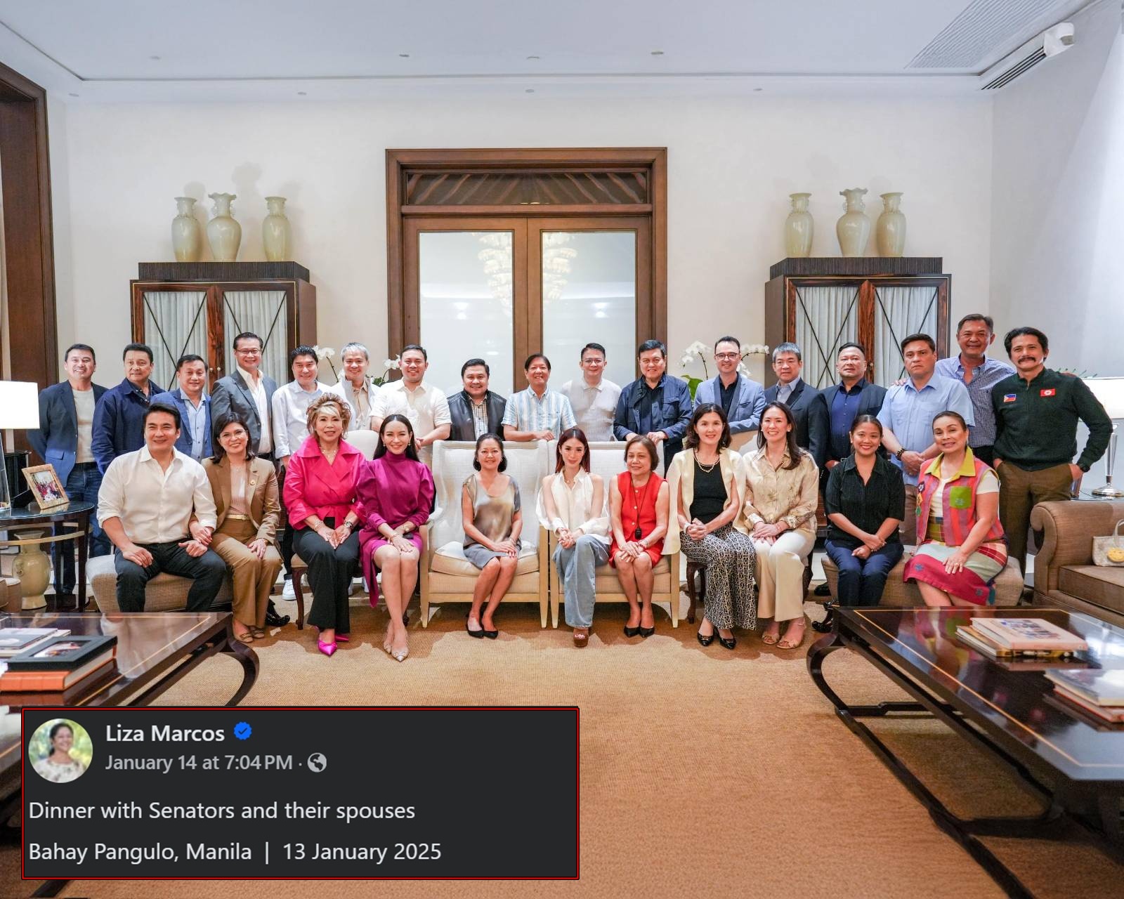 Bongbong Marcos Hosts Dinner for Senators Amid INC Peace Rally | Newspapers