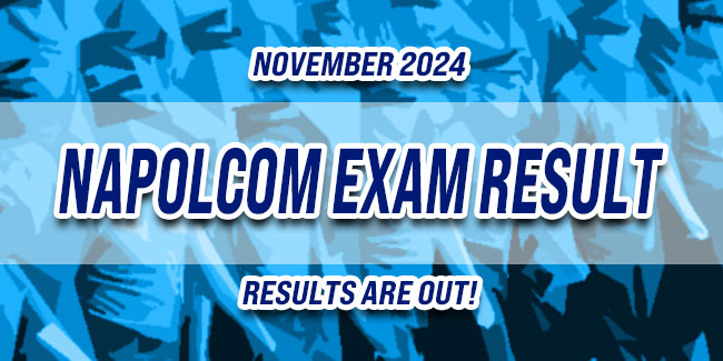NAPOLCOM Exam Result November 2024 JUST RELEASED | Newspapers