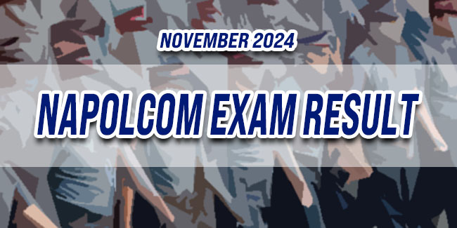 NAPOLCOM Exam Result November 2024 | Newspapers