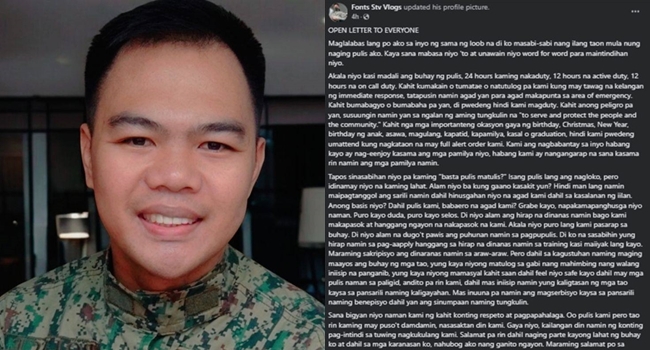 Patrolman Fontillas Speaks Out Through an Open Letter | Newspapers