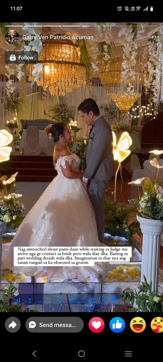 Groom under Alleged "Gayuma" by Bride Back To Senses on Wedding Day ...