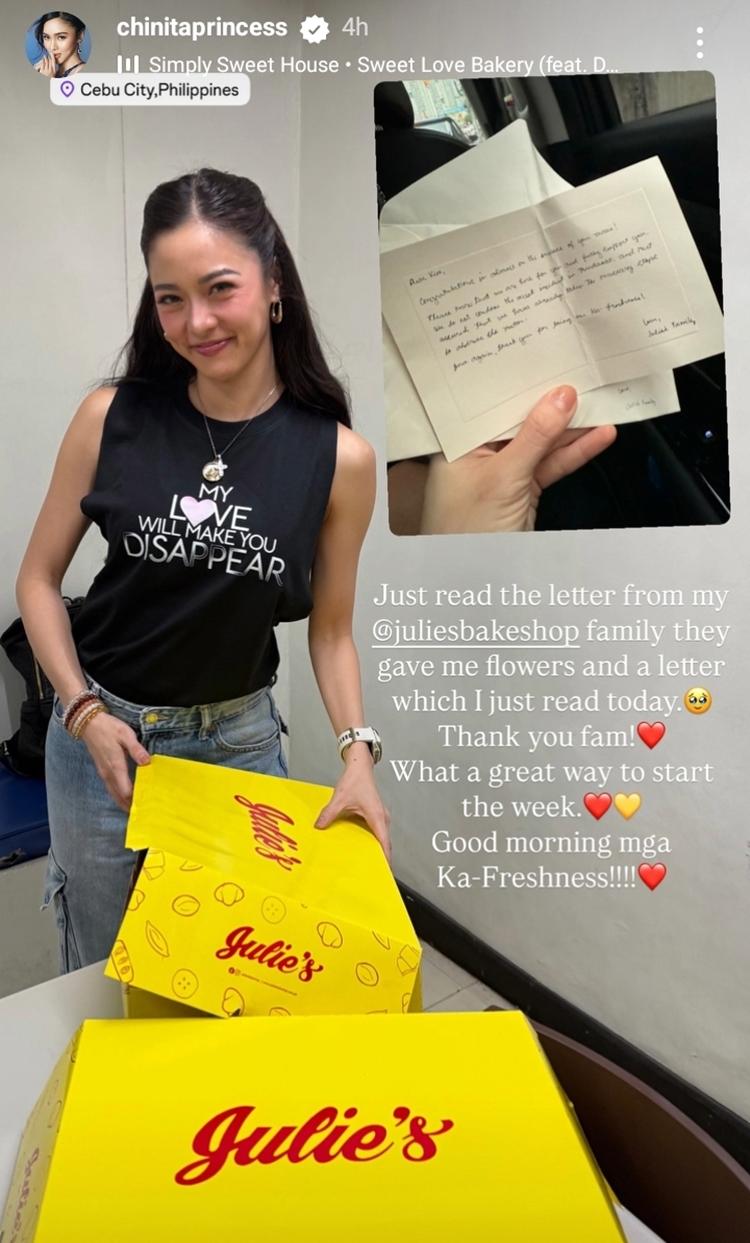Kim Chiu Receives a Letter from Julie's Bakeshop Over Tarpaulin Issue | Newspapers