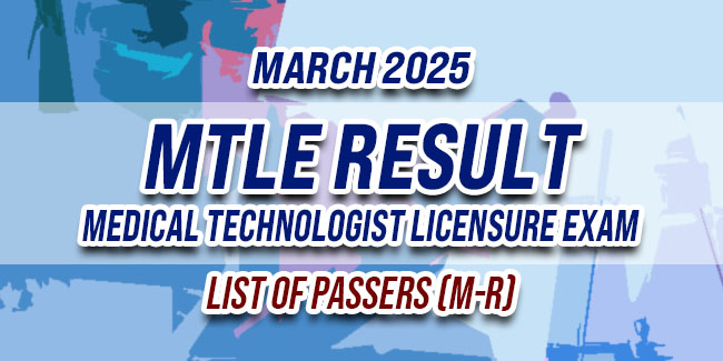 MTLE Result March 2025 LIST OF PASSERS (M-R) | Newspapers