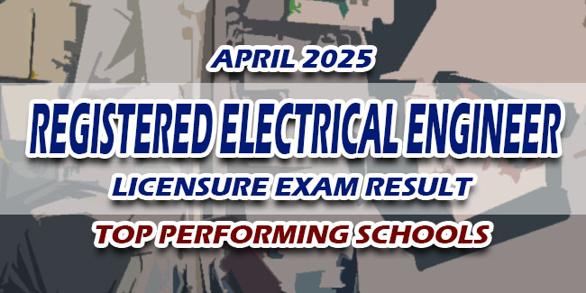 Registered Electrical Engineer Licensure Exam Result April 2025 TOP ...