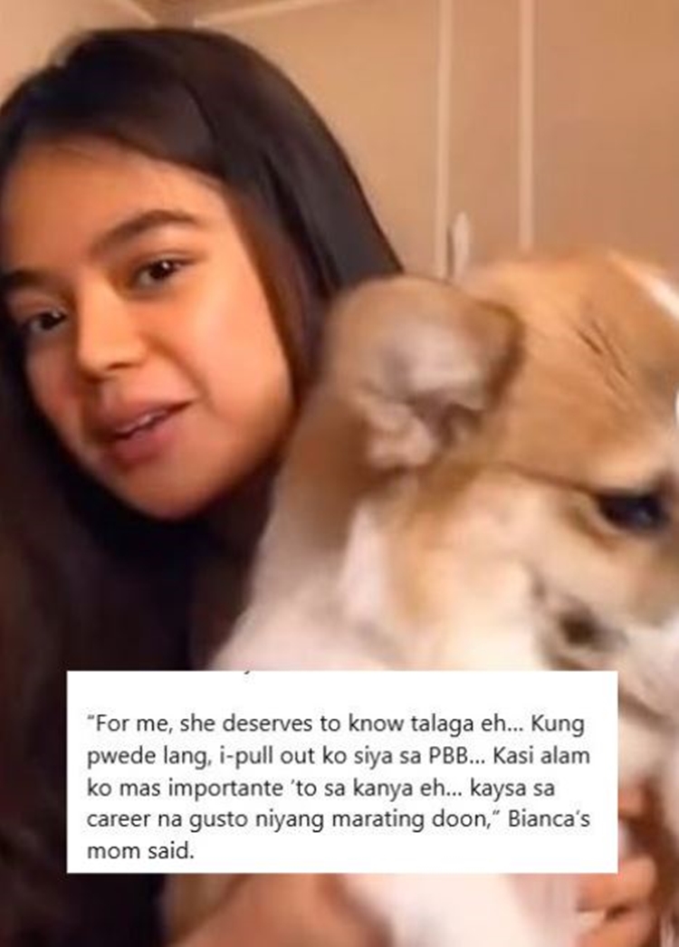 Bianca De Vera’s Mom Urges PBB to Let Her Know About Dying Dog | Newspapers