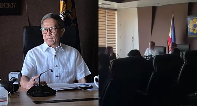 DOE Press Conference Interrupted by Brownout | Newspapers