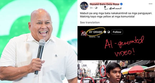 Bato dela Rosa Criticized Over AI-Generated Video | Newspapers