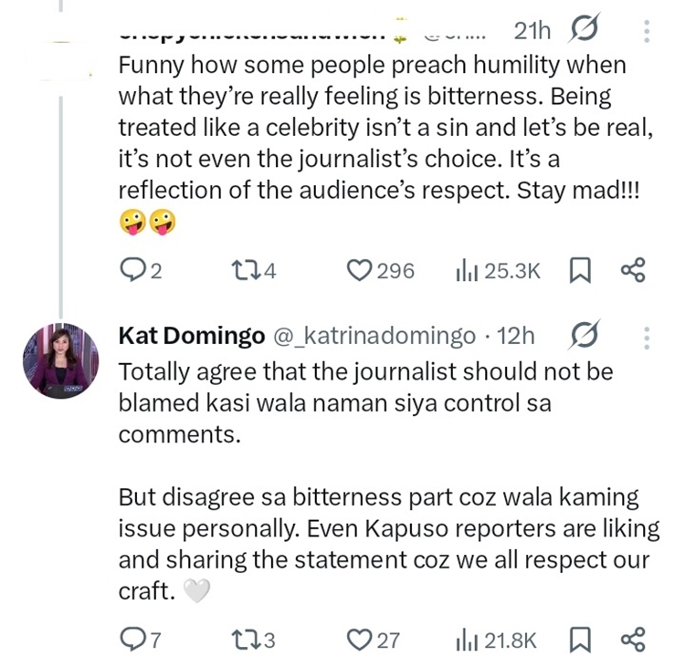 ABS-CBN Reporter Katrina Domingo Under Fire Over Alleged Shade at GMA ...