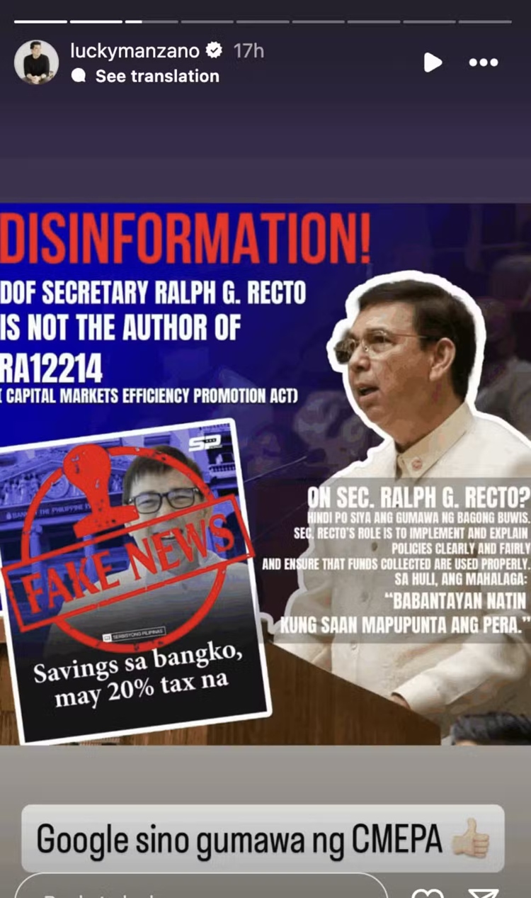 Luis Manzano Defends Ralph Recto Over Viral Tax Issue | Newspapers