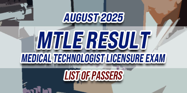 MTLE Result August 2025 LIST OF PASSERS | Newspapers