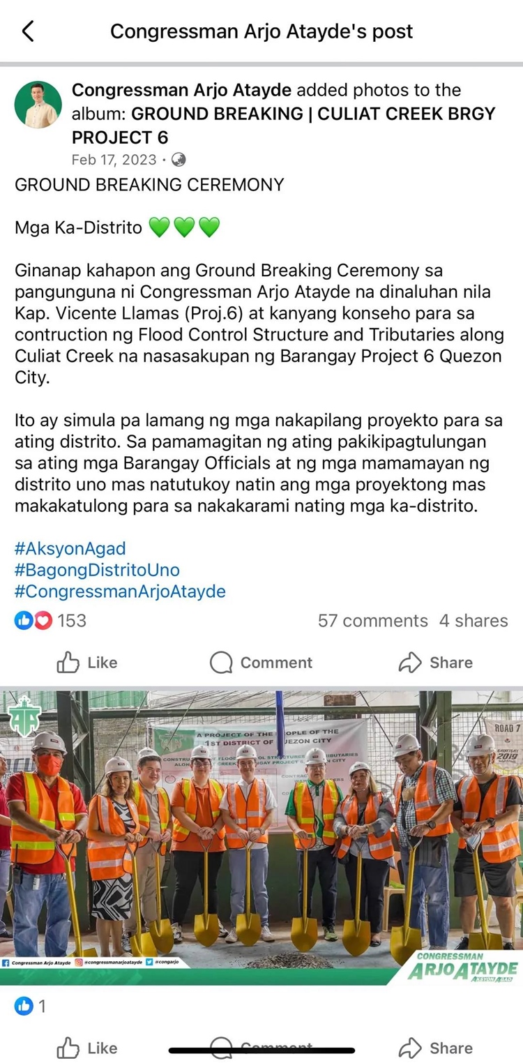 Arjo Atayde Deletes Post About ₱50M Flood Control Project with Wawao ...