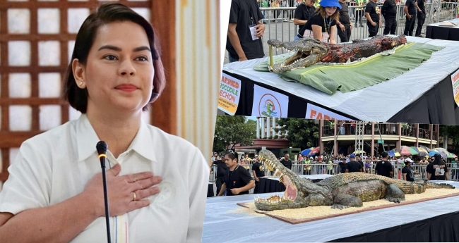 Davao City Protesters Feast on Crocodile Lechon, Cake during "Trillion ...
