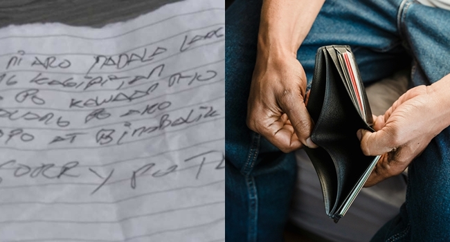 Stolen Wallet in Dagupan Returned with Apology Note but No Cash ...