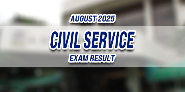 Civil Service Exam Result August 2025 | Newspapers