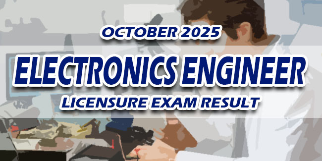 Electronics Engineer Licensure Exam Result October 2025 | Newspapers