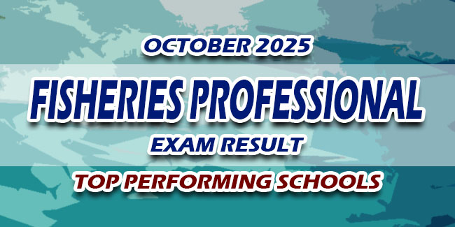Fisheries Professional Exam Result October 2025 TOP PERFORMING SCHOOLS ...