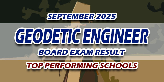 Geodetic Engineer Board Exam Result September 2025 TOP PERFORMING ...