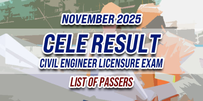 CELE Result November 2025 LIST OF PASSERS | Newspapers