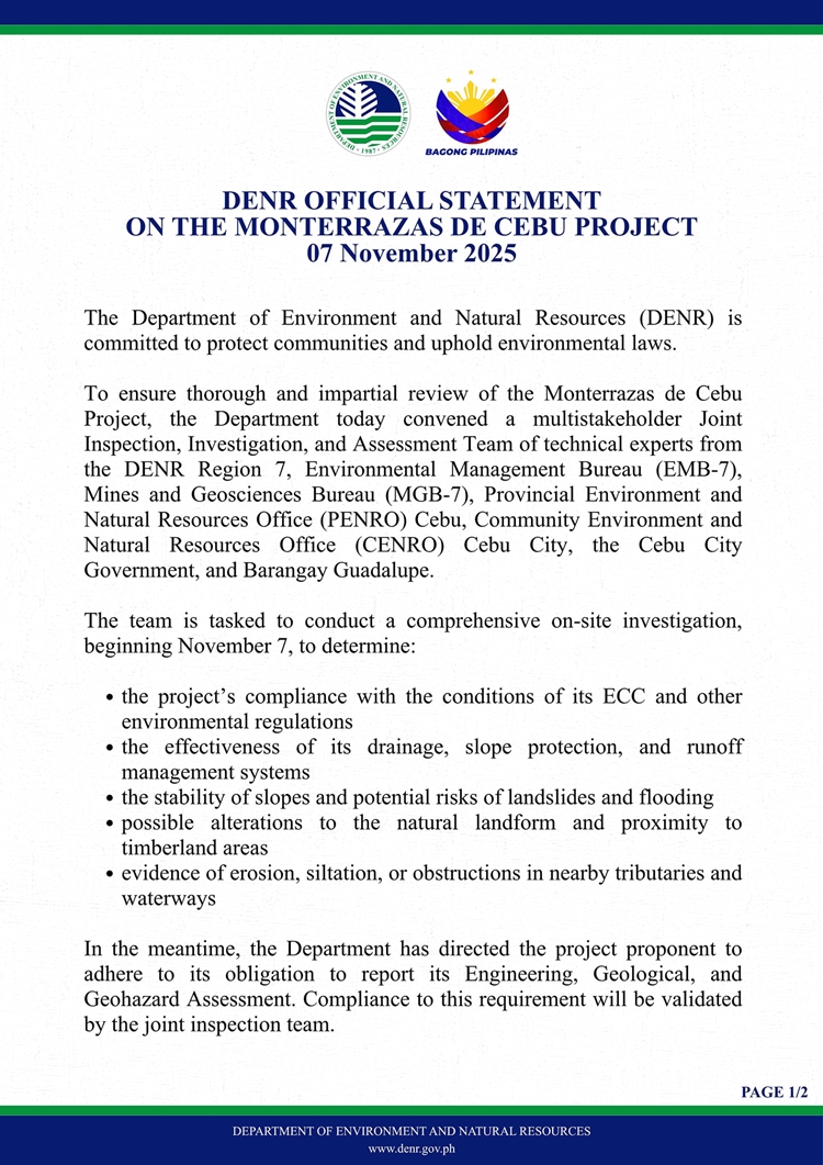 DENR Investigates Slater Young’s Monterrazas de Cebu After Cebu Floods ...